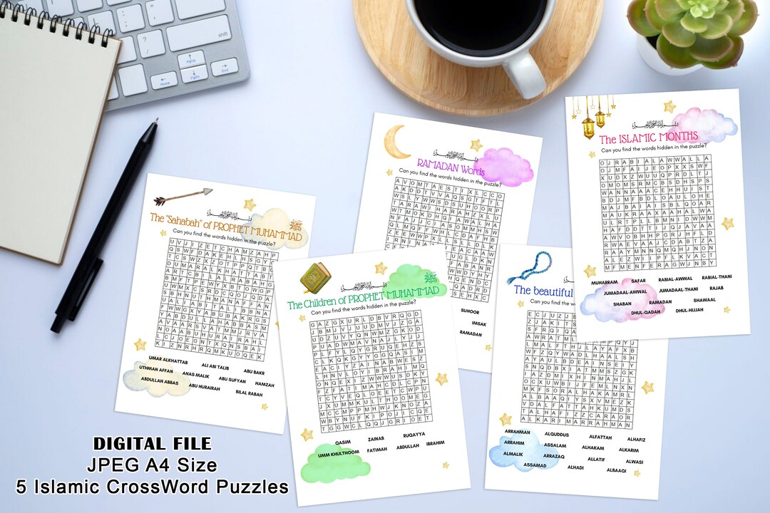 Word Search Puzzles | Cross Word Puzzles | Islamic Cross Word Puzzles ...