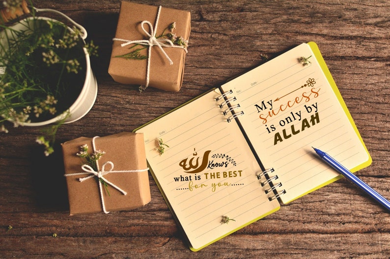 Islamic Digital Planner Stickers | Islamic Quran Quotes | PNG in One A4 ...