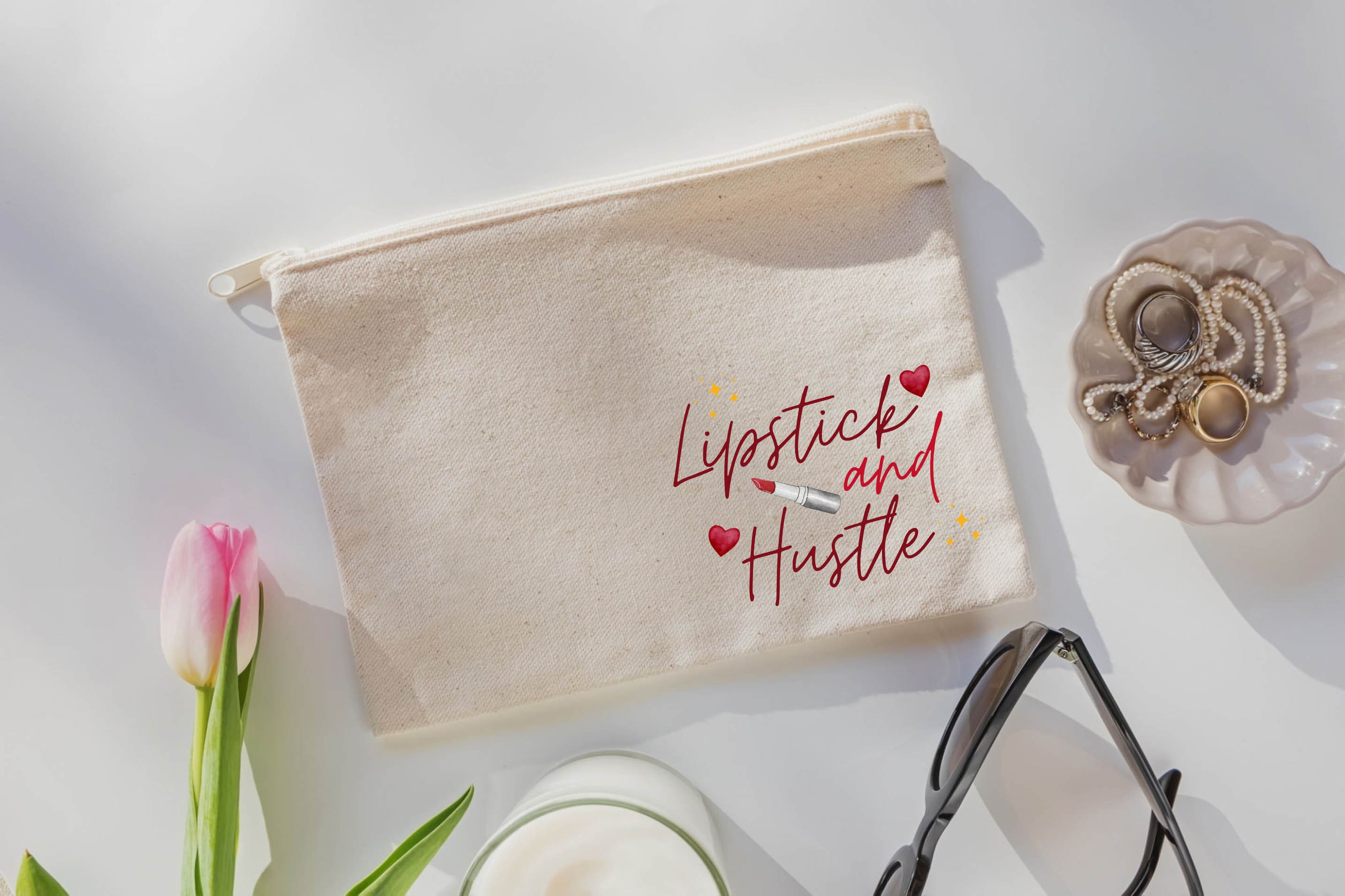 Makeup Bag Design | Bag PNG | Cosmetic Bag PNG | Makeup Saying Design ...
