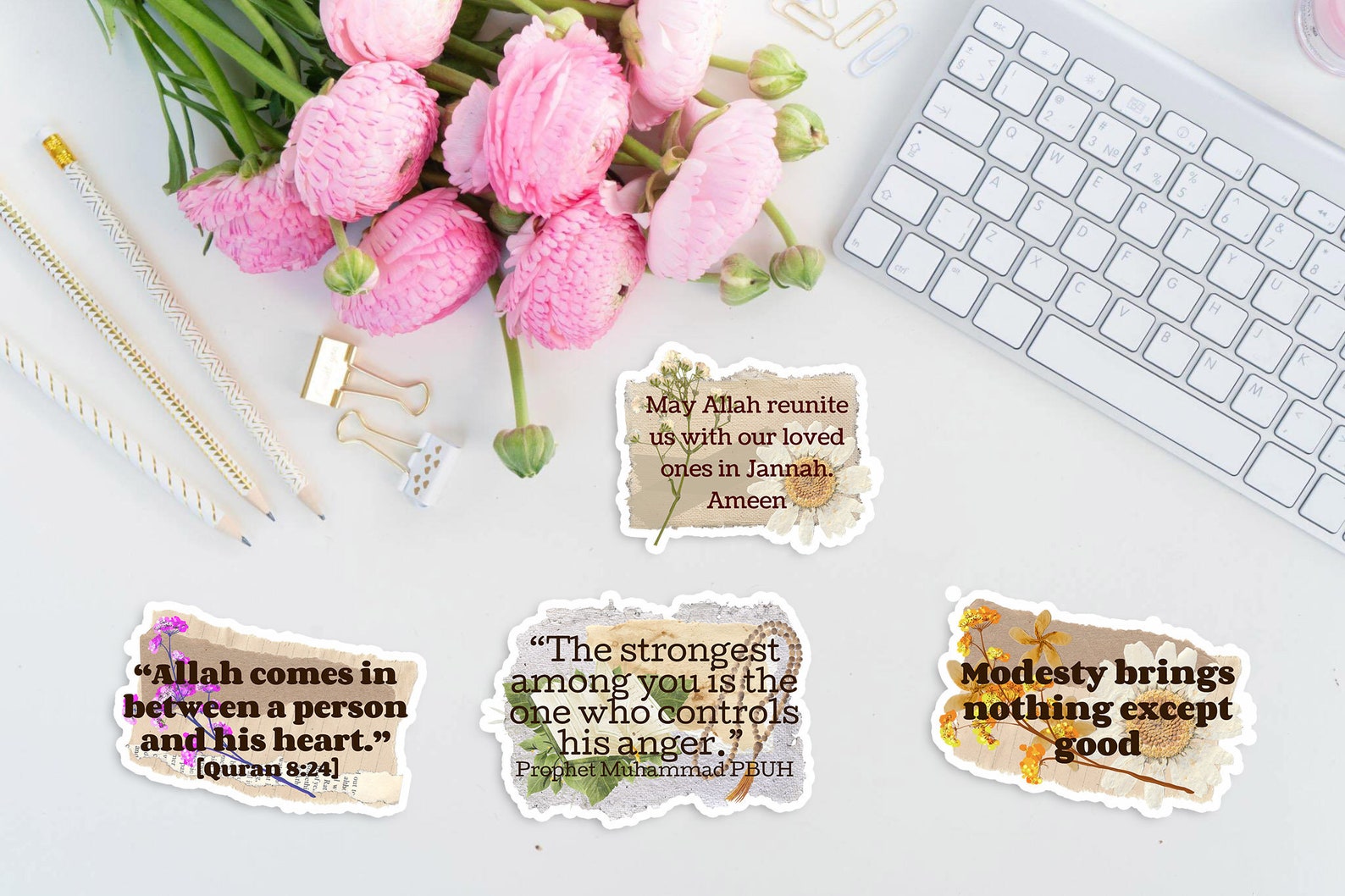 Islamic Digital Stickers Pack for iPad | Vintage Trendy Muslim PNG ...