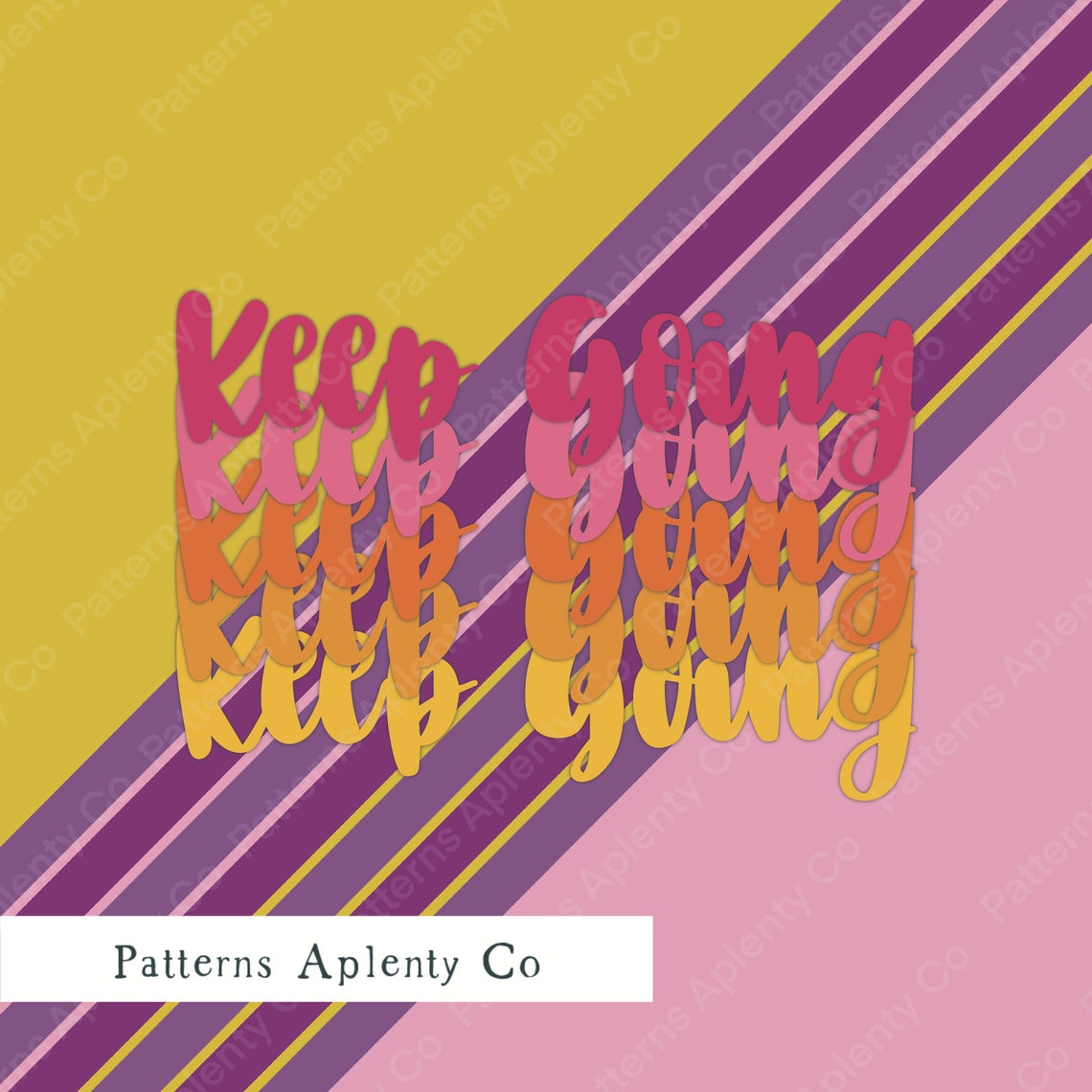 Keep Going Motivational Wall Sign Printable PNG - Etsy