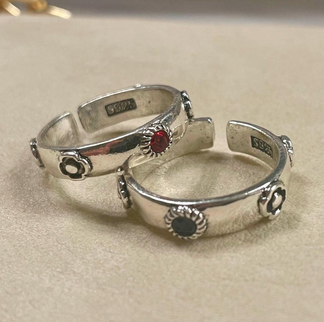 Pair of S925 Silver Howls Moving Castle Adjustable Rings - Etsy