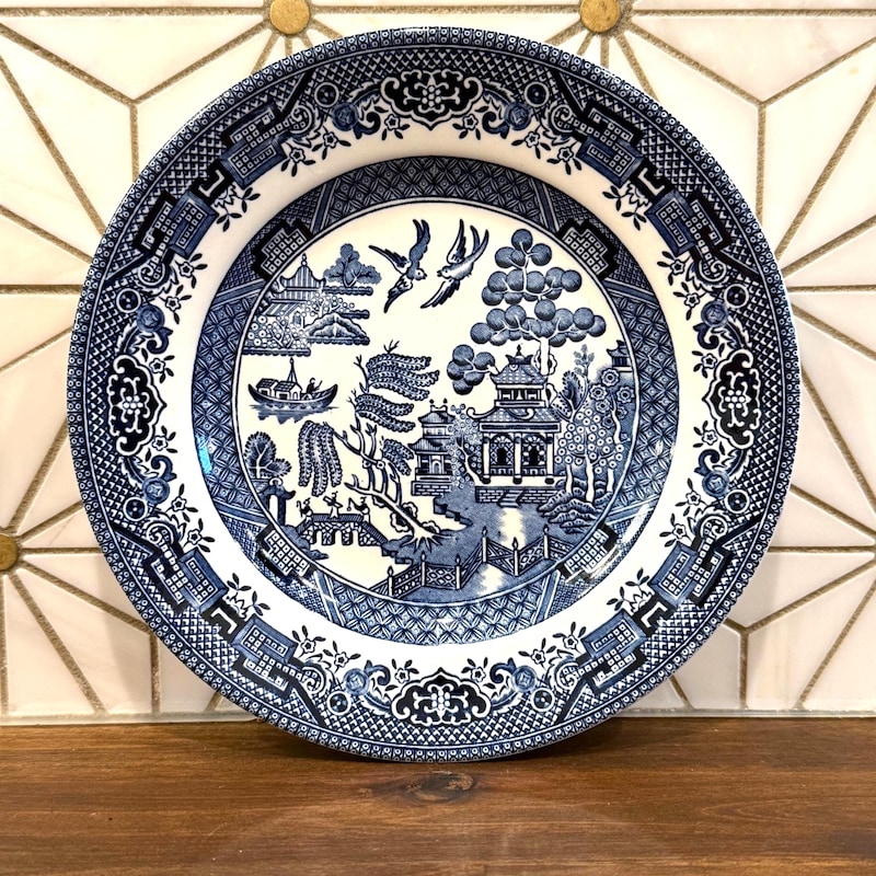 Churchill Blue Willow - Etsy
