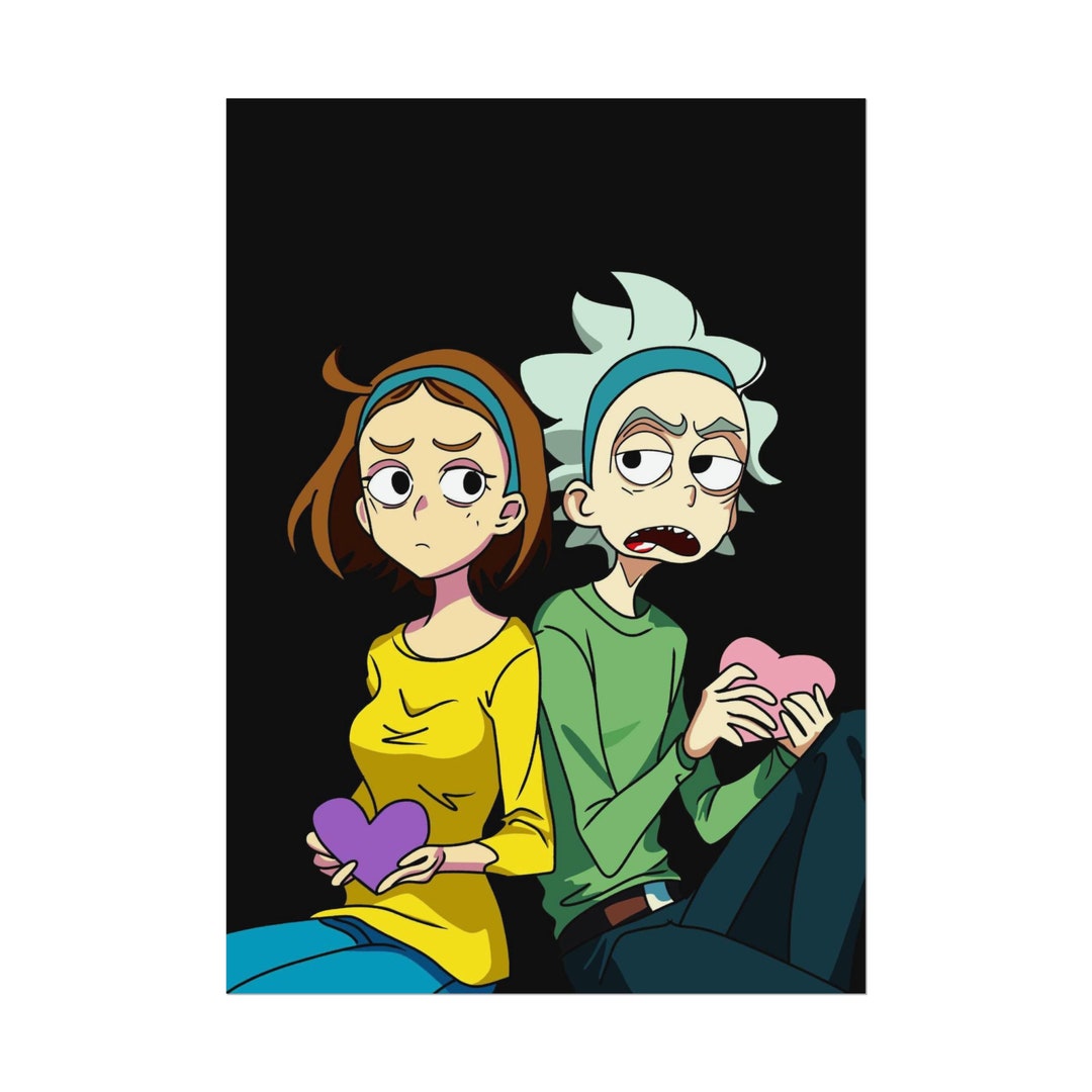 Rick and Morty Poster Witty Animated Series Wall Art Anime Poster ...