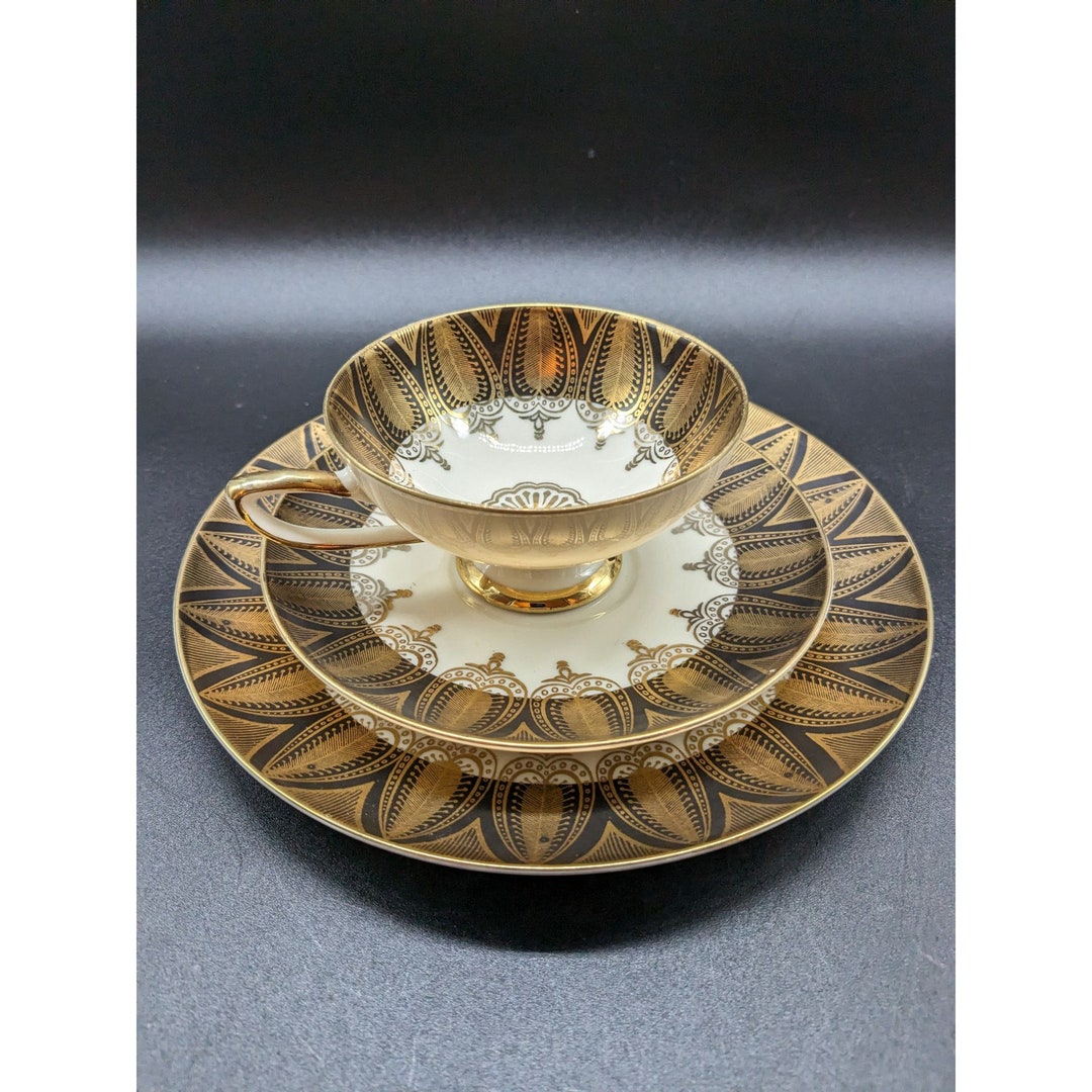Royal Hanover H.M.S. Cup and Saucer With Plate Trio Bavaria Vintage ...