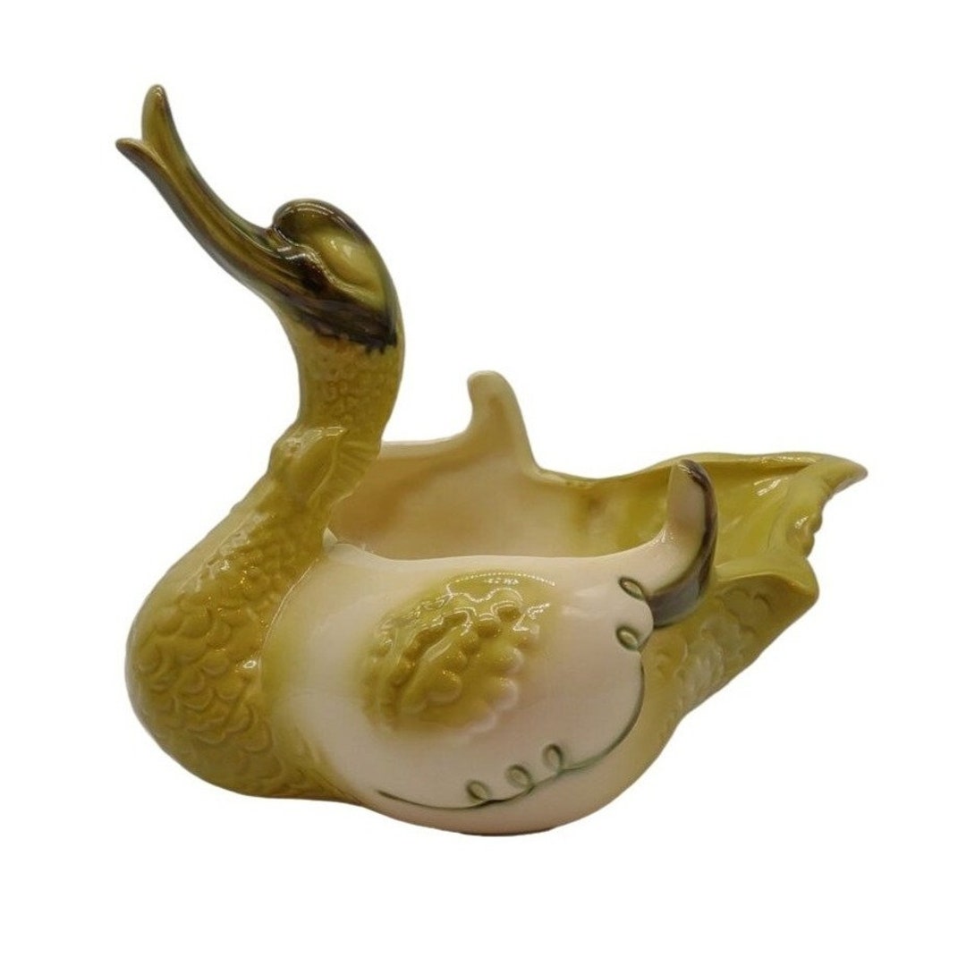 Swan Hull Large Planter Decor for Arrangements Chartreuse Item 69 - Etsy
