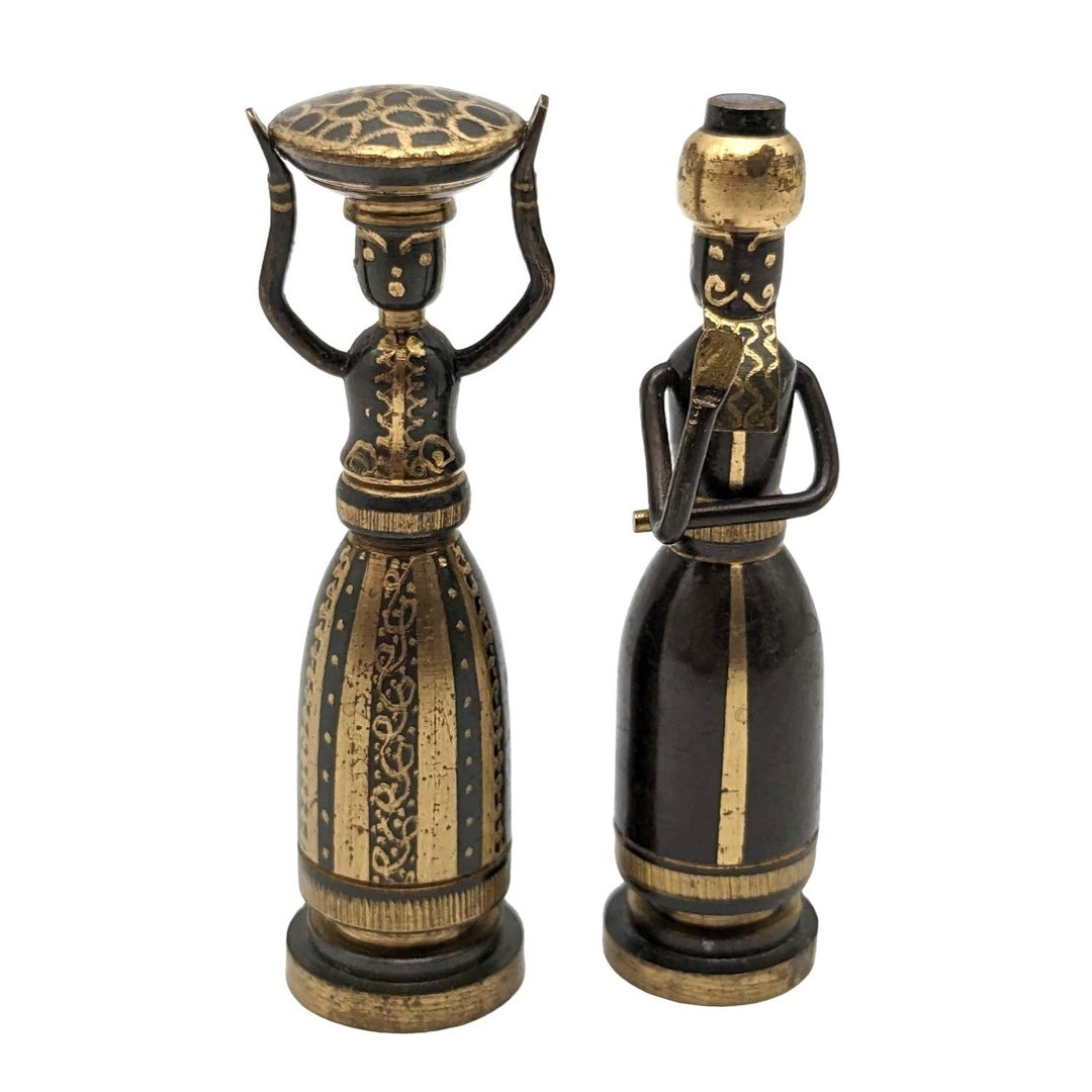 Judaica Hans Teppich Biblical Figurines 2 Inch Signed Set of 2 Israel ...