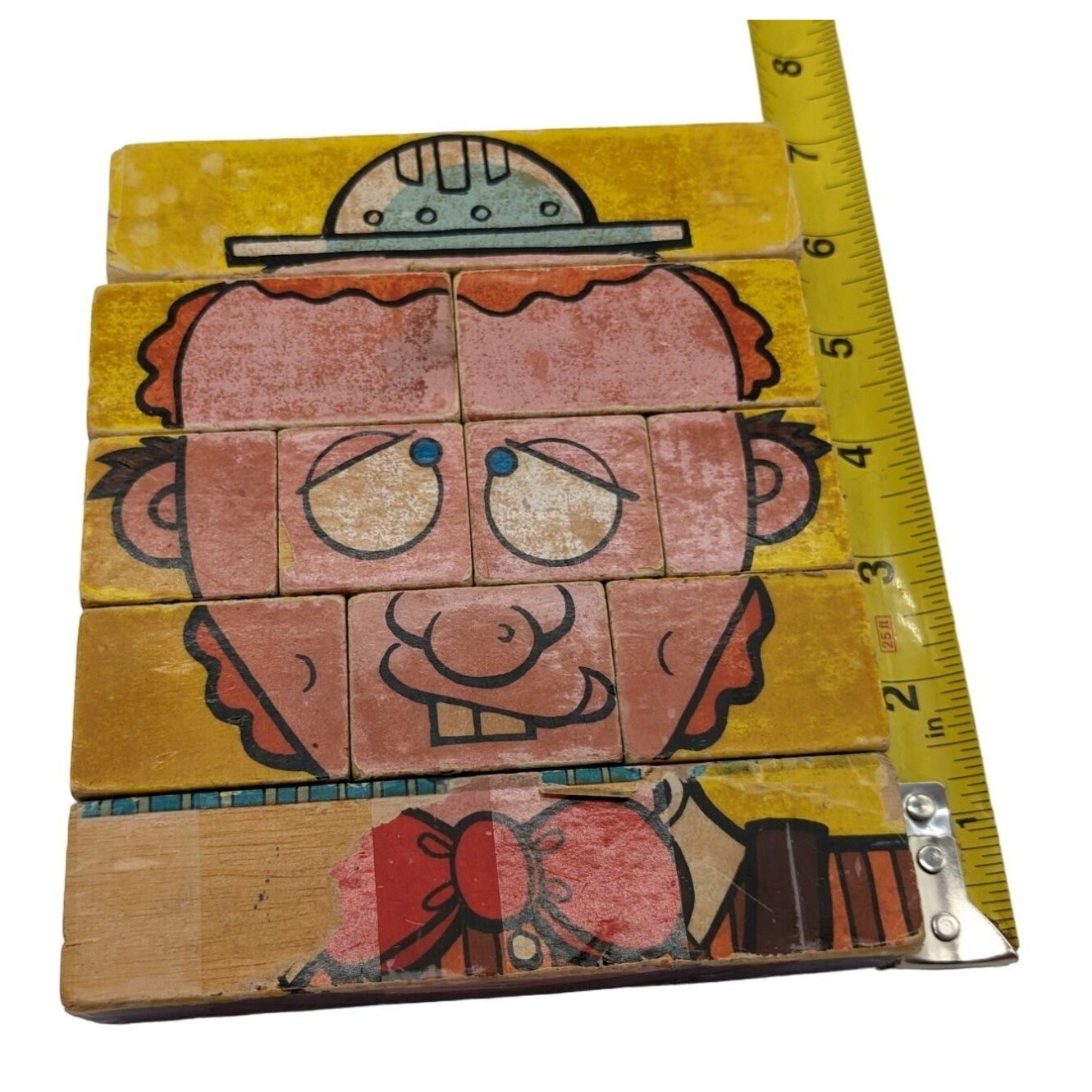 Wooden Blocks Changeable Charlie Great for Children Hats Ears Eyes Nose ...