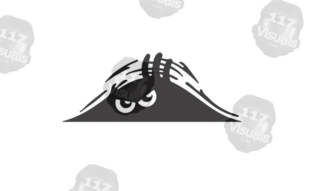 Peeking Monster Vinyl Decal Sticker: Gamer Car, Laptop, Tumbler - Etsy