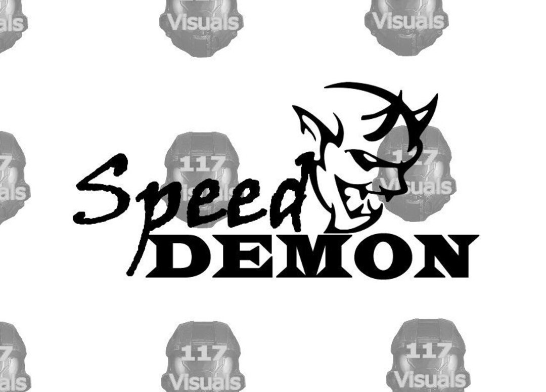 Speed Demon Vinyl Decal Sticker Gamer Car Truck Window Laptop Cellphone ...