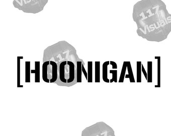 Hoonigan Car Window Sticker - Etsy