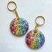 Rainbow Glitter Resin Keychain: Personalized Name Charm - Etsy