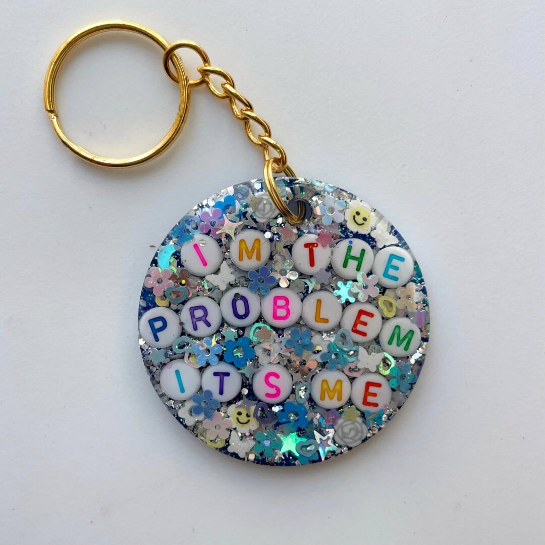 Taylor Swift Im the Problem Its Me Sparkle Keychain, Lover Sparkle ...