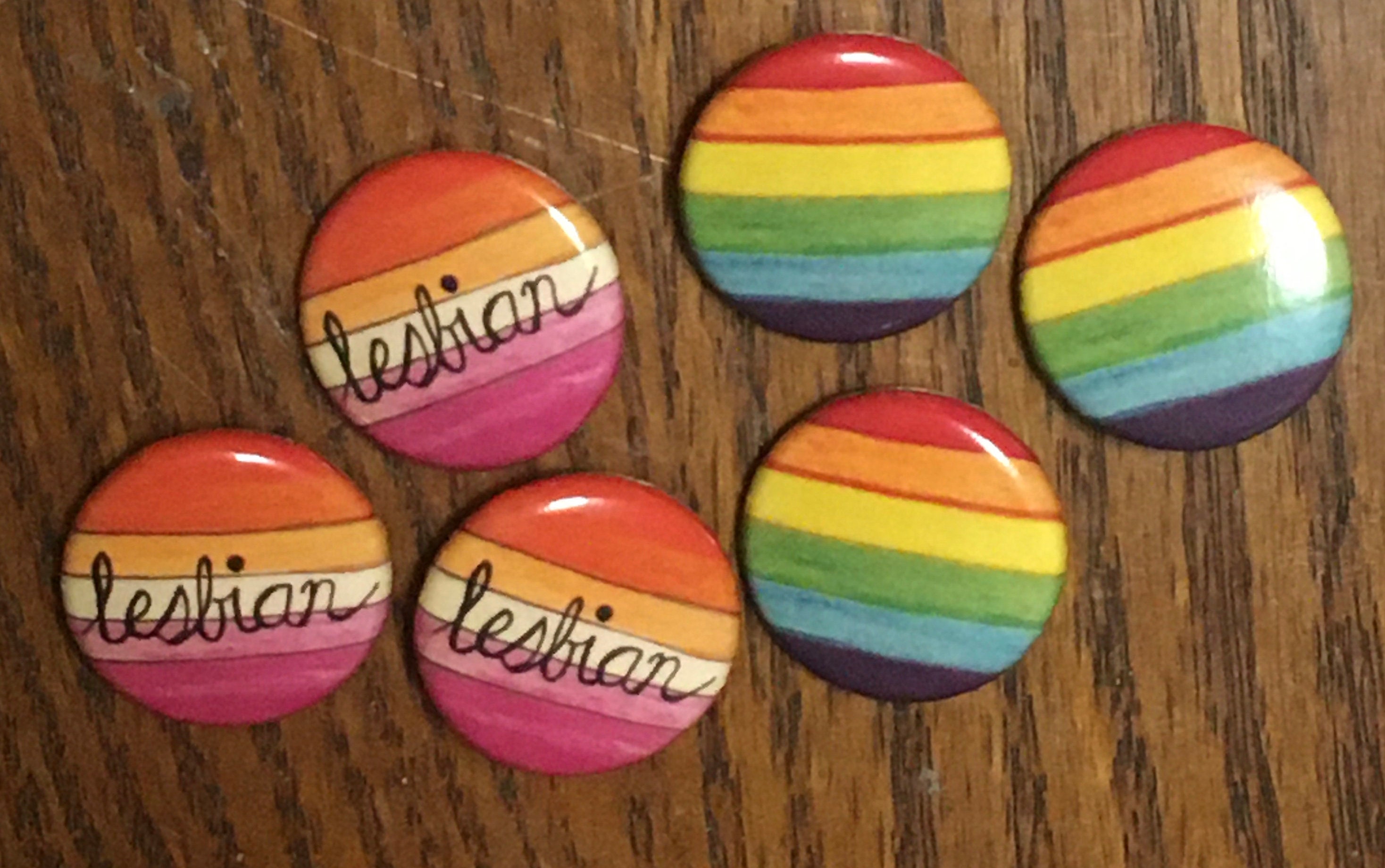 LGBTQ Button Pins Round Pin-back Buttons Collection 1 Pride - Etsy