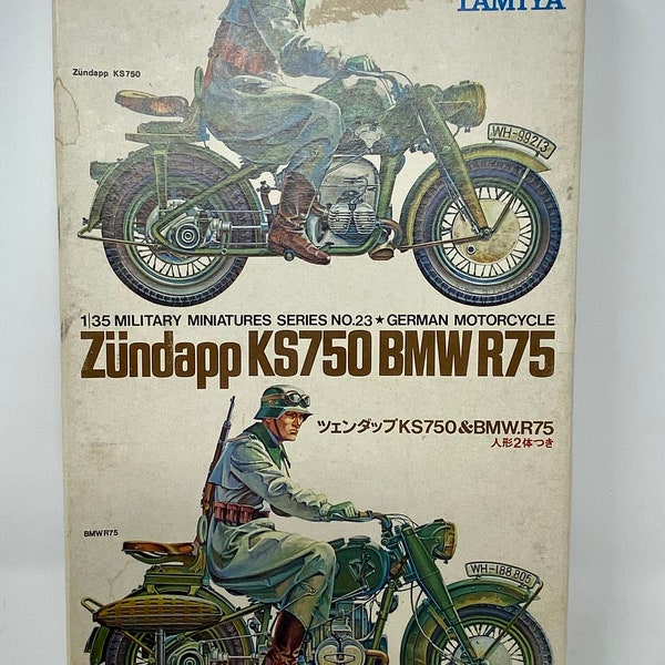 Vintage Motorcycle Model Kit - Etsy