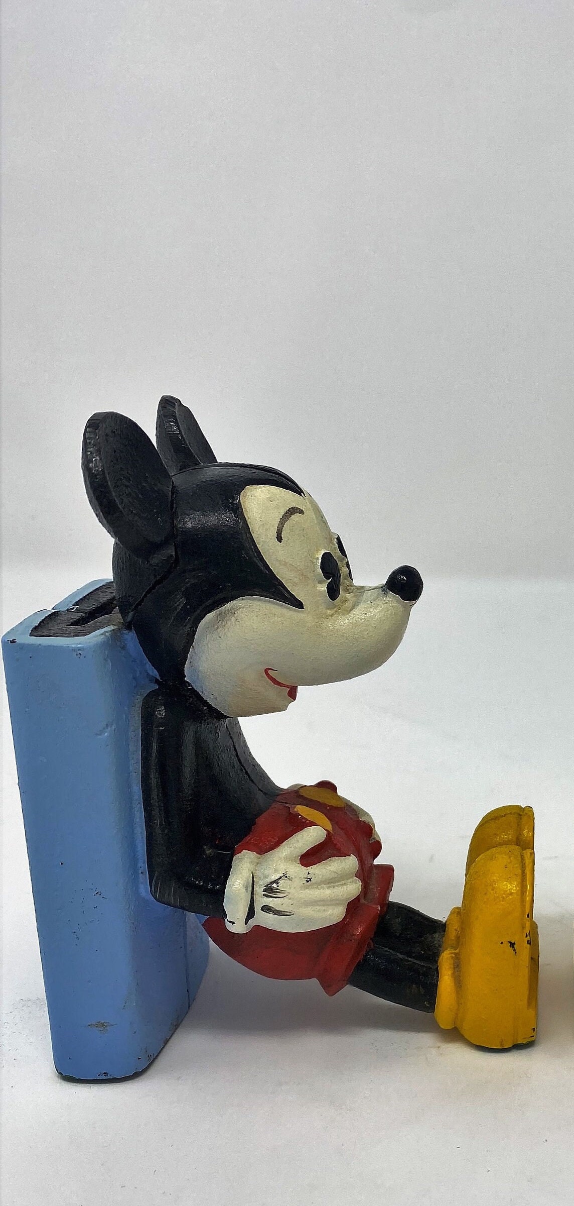 Cast Iron Mickey Mouse Coin Bank Bookend - Etsy