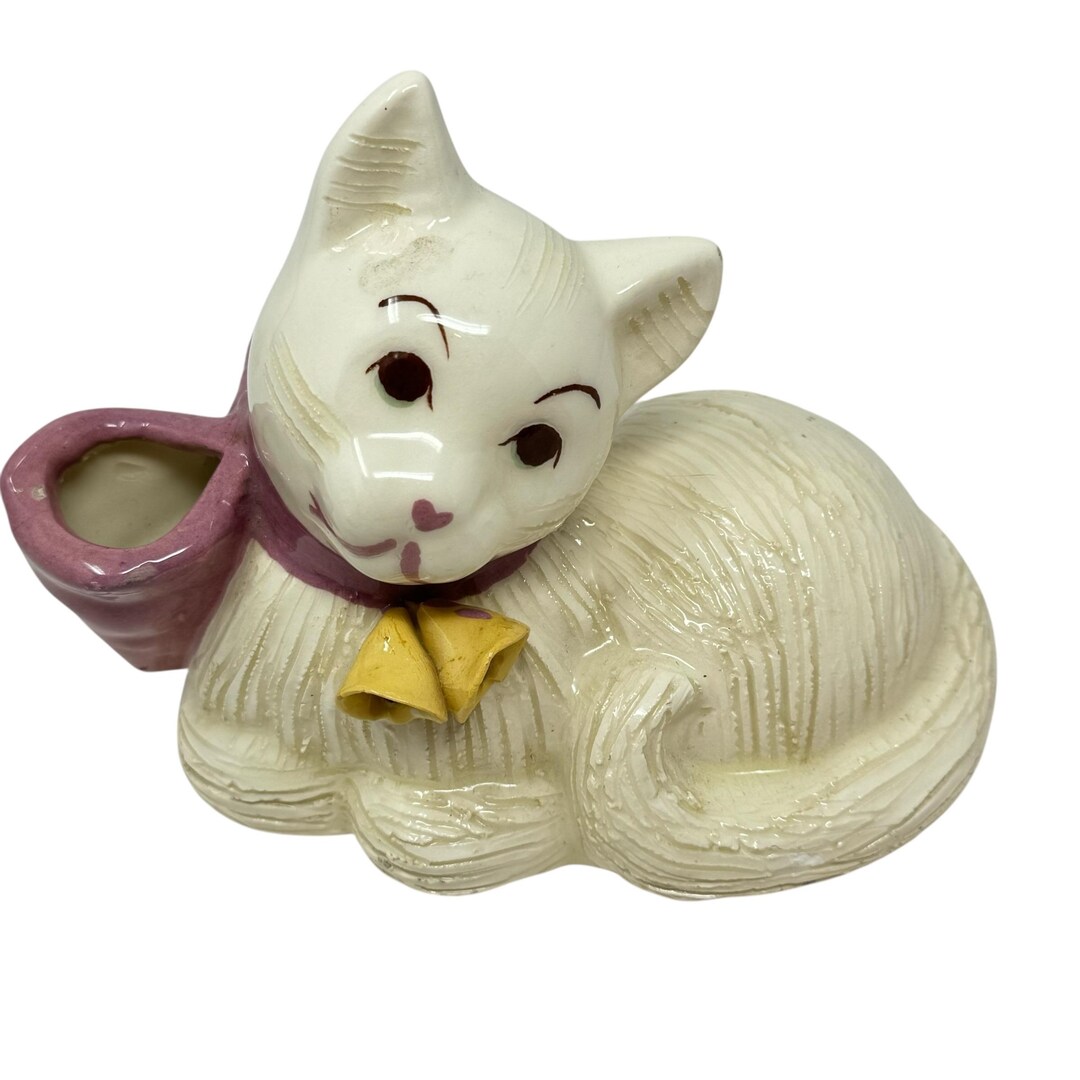 Rare Hedi Schoop Hollywood Pottery Cat Kitten Planter Vase Signed - Etsy