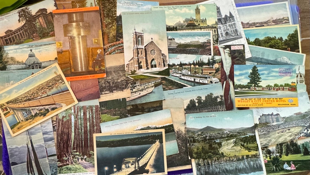 Over 40 Antique and Vintage Washington State Postcards - Etsy