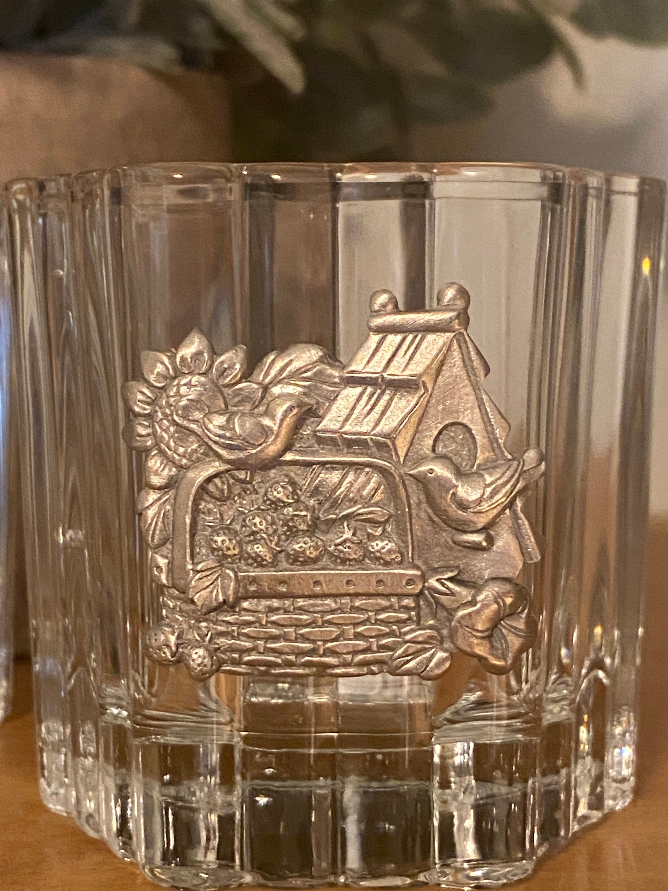 Vintage Longaberger Clear Glass Crystal Votive Candle Holders With ...