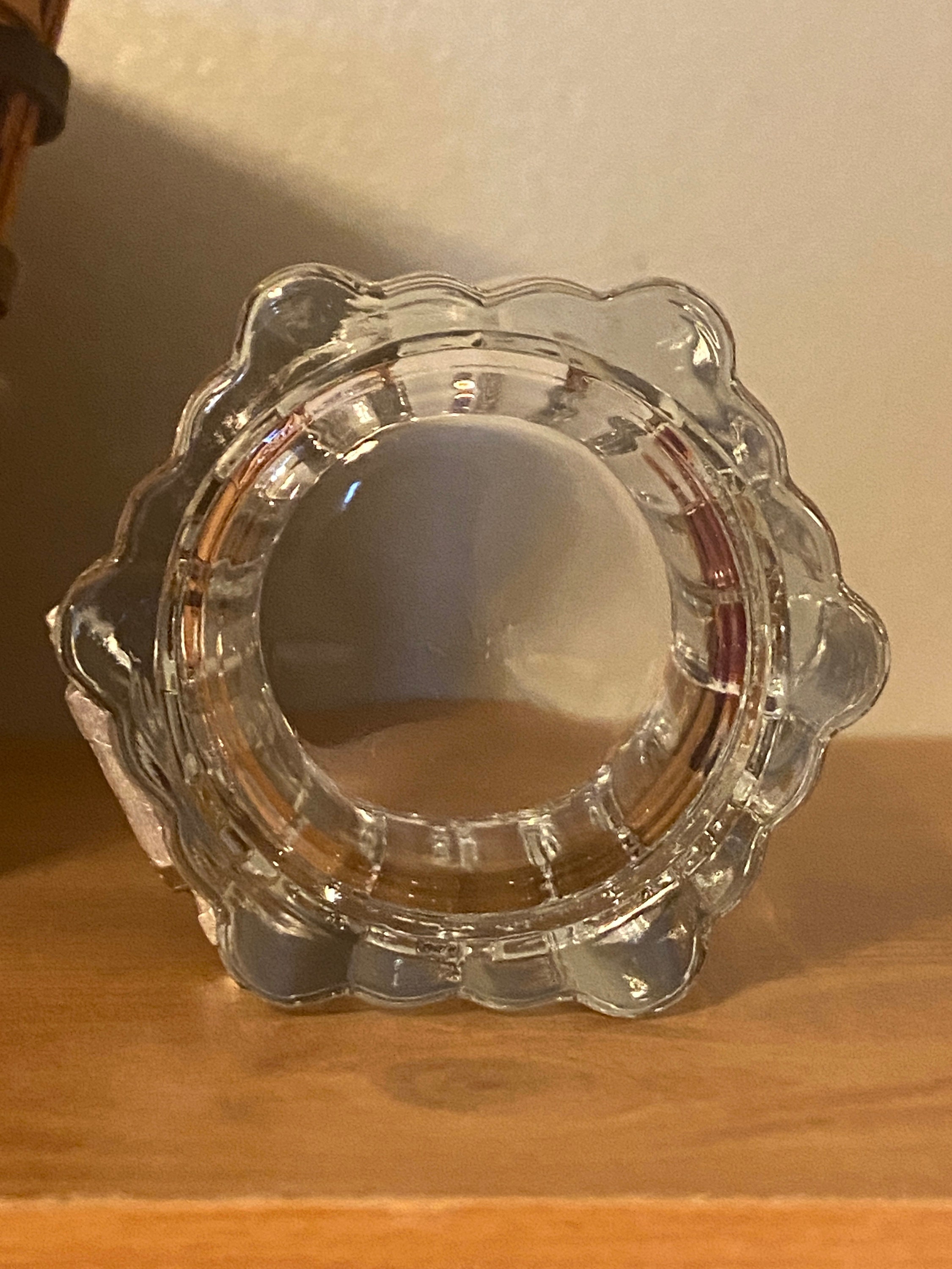Vintage Longaberger Clear Glass Crystal Votive Candle Holders With ...