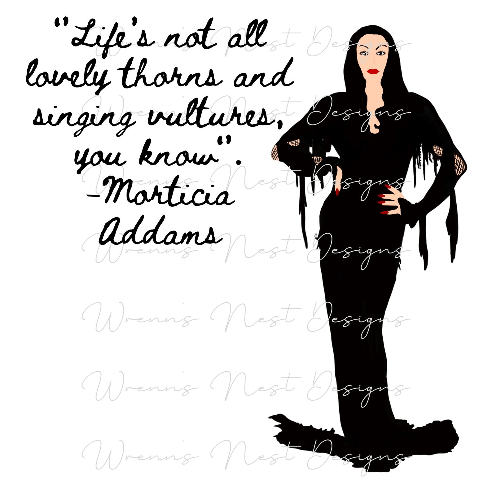 2 for 1! Morticia Addams Quote Png, Halloween Png, Sublimation, Lifes ...