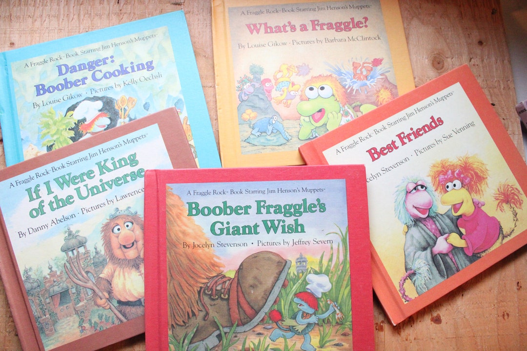 Set of 5 Fraggle Rock Hardcover Books 1980's Weekly Reader Jim Henson ...