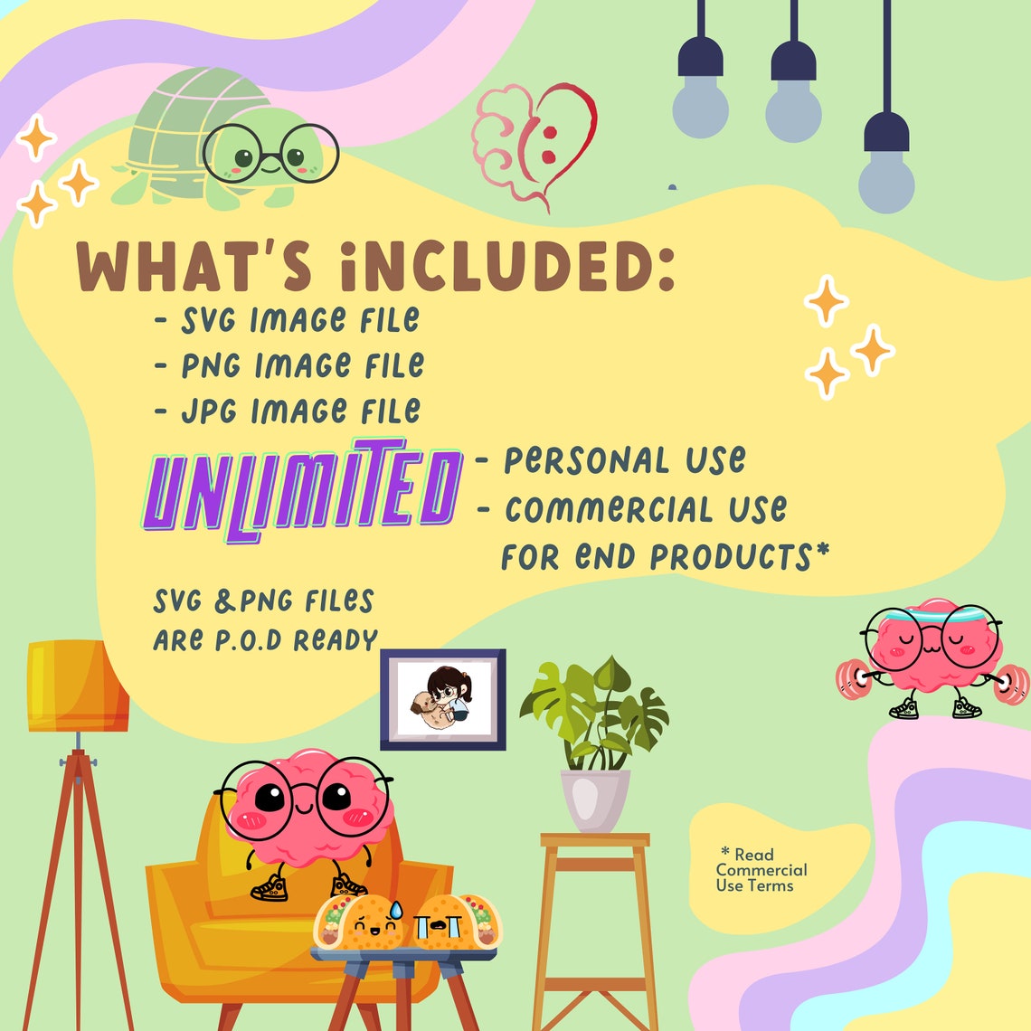 My Brain is Full SVG Funny Brain Overload Digital Rainbow Design ...