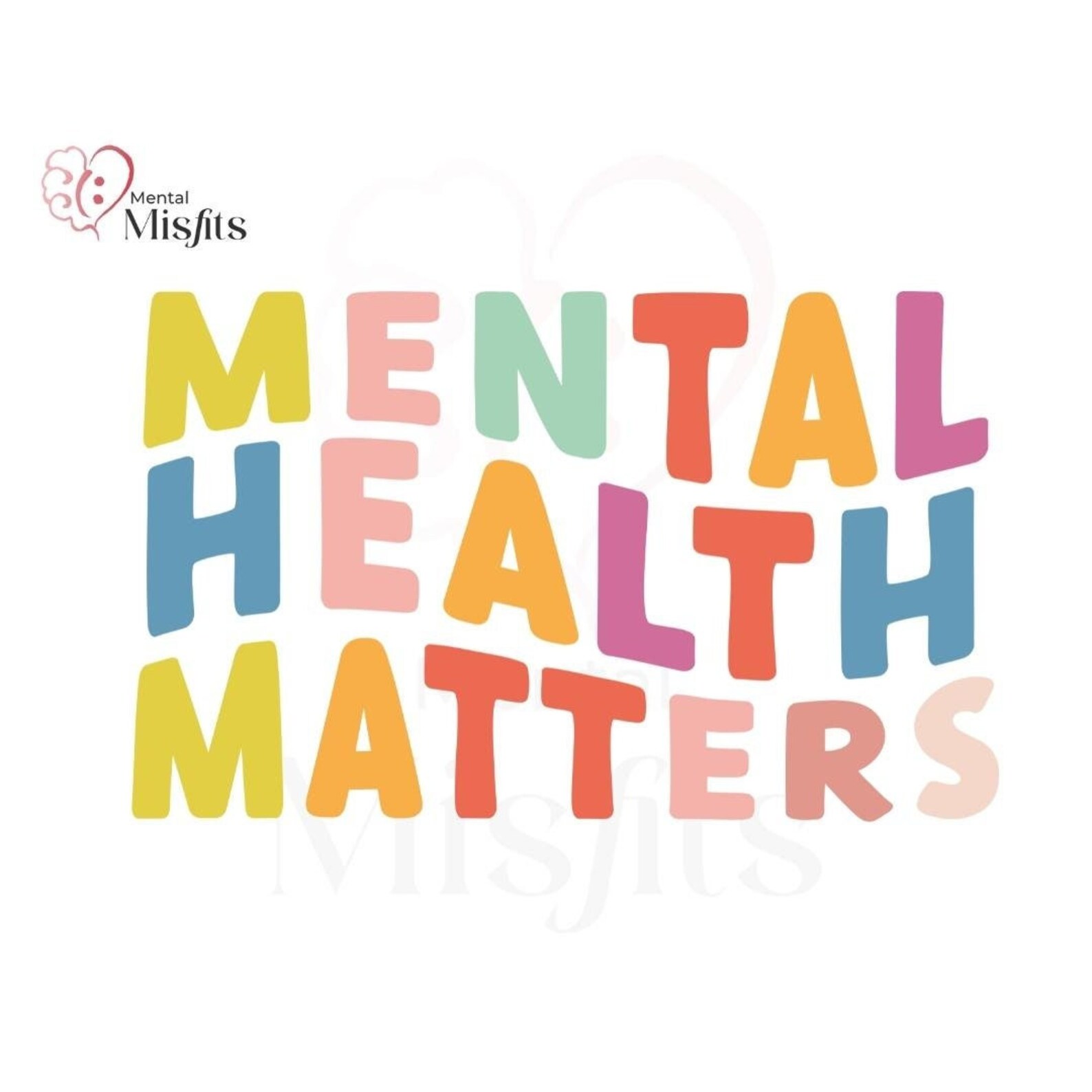 Mental Health Matters SVG PNG JPG | Therapy is Cool Digital Rainbow ...