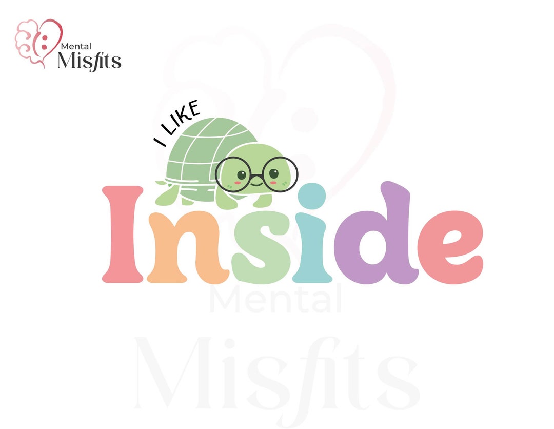 Cute Introvert SVG | Introvert Rainbow Digital Design | Mental Health ...