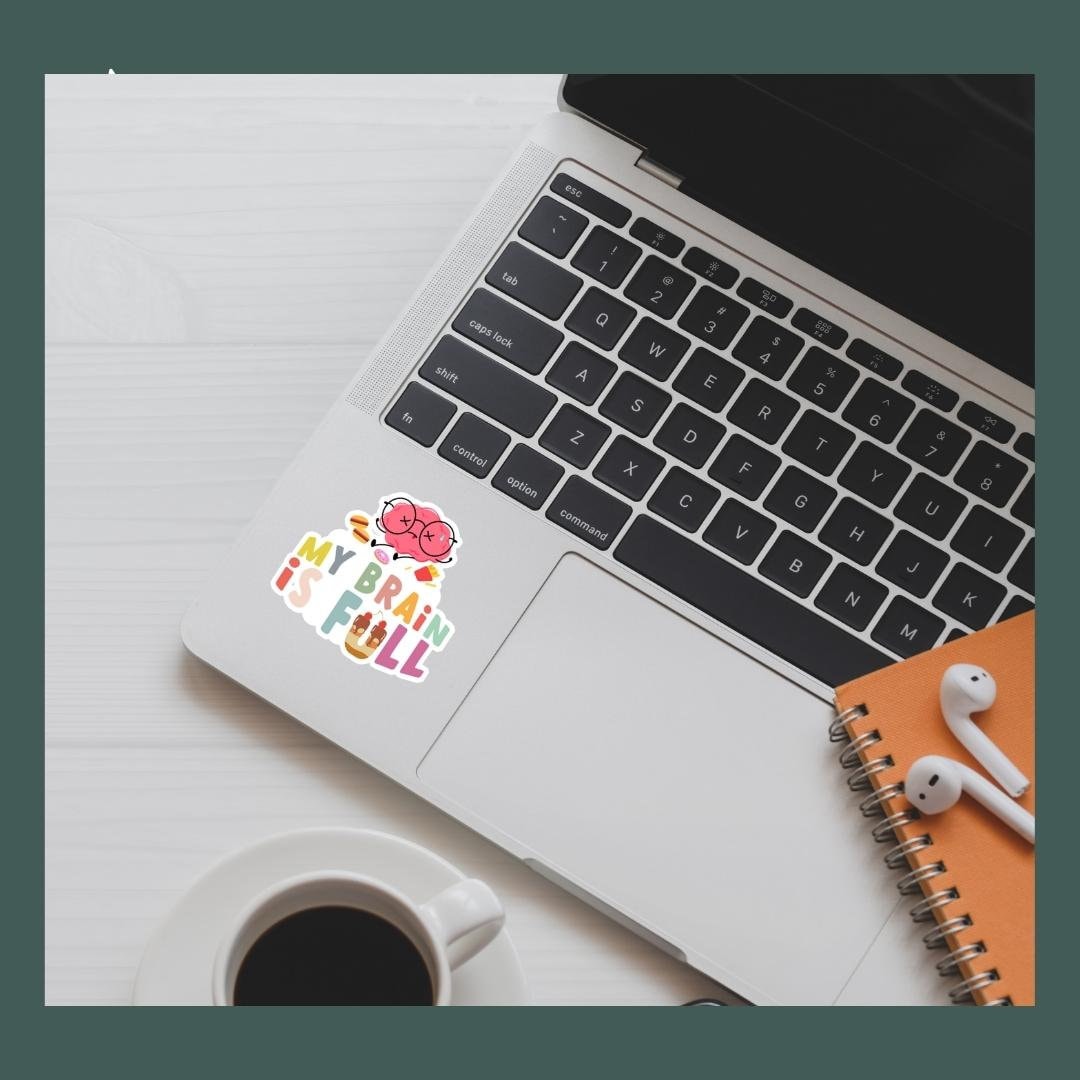 Funny Brain Overload Digital Download | My Brain is Full PNG | Digital ...