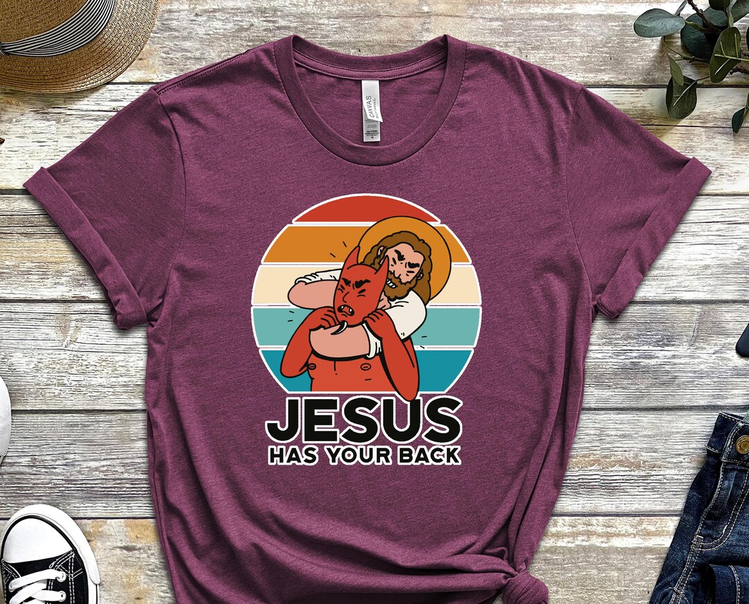 Jesus Shirt, Protector Shirt, Christianity Shirt, Jesus Has Your Back ...
