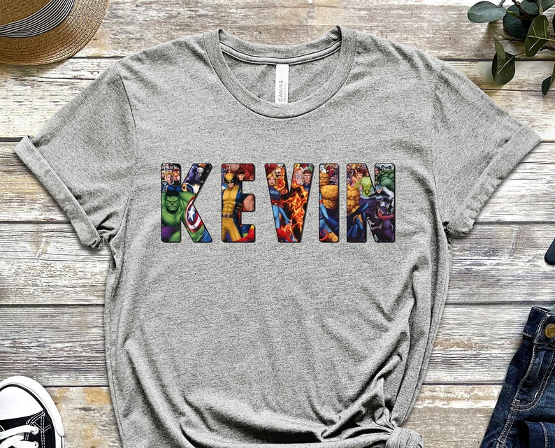 Custom Superhero Shirt Superhero Cartoon Personalized - Etsy