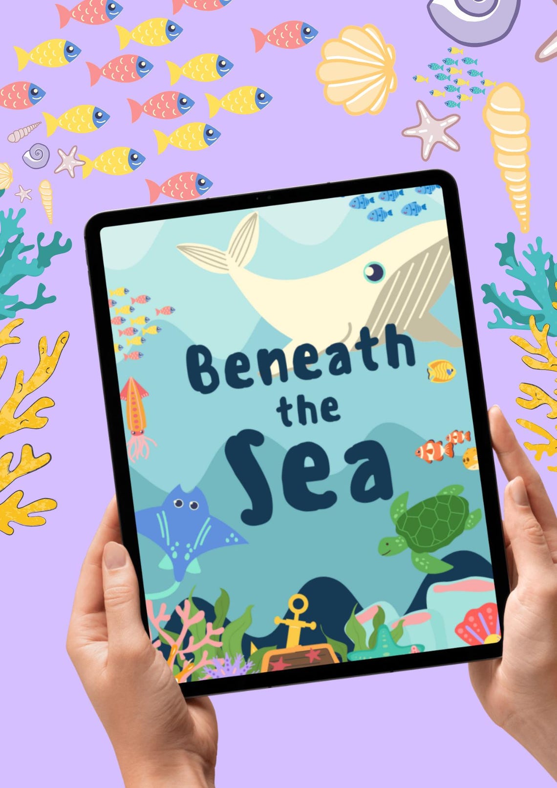Beneath the Sea, Easy-to-read Sea Animal Book for Kids, Bedtime Story ...