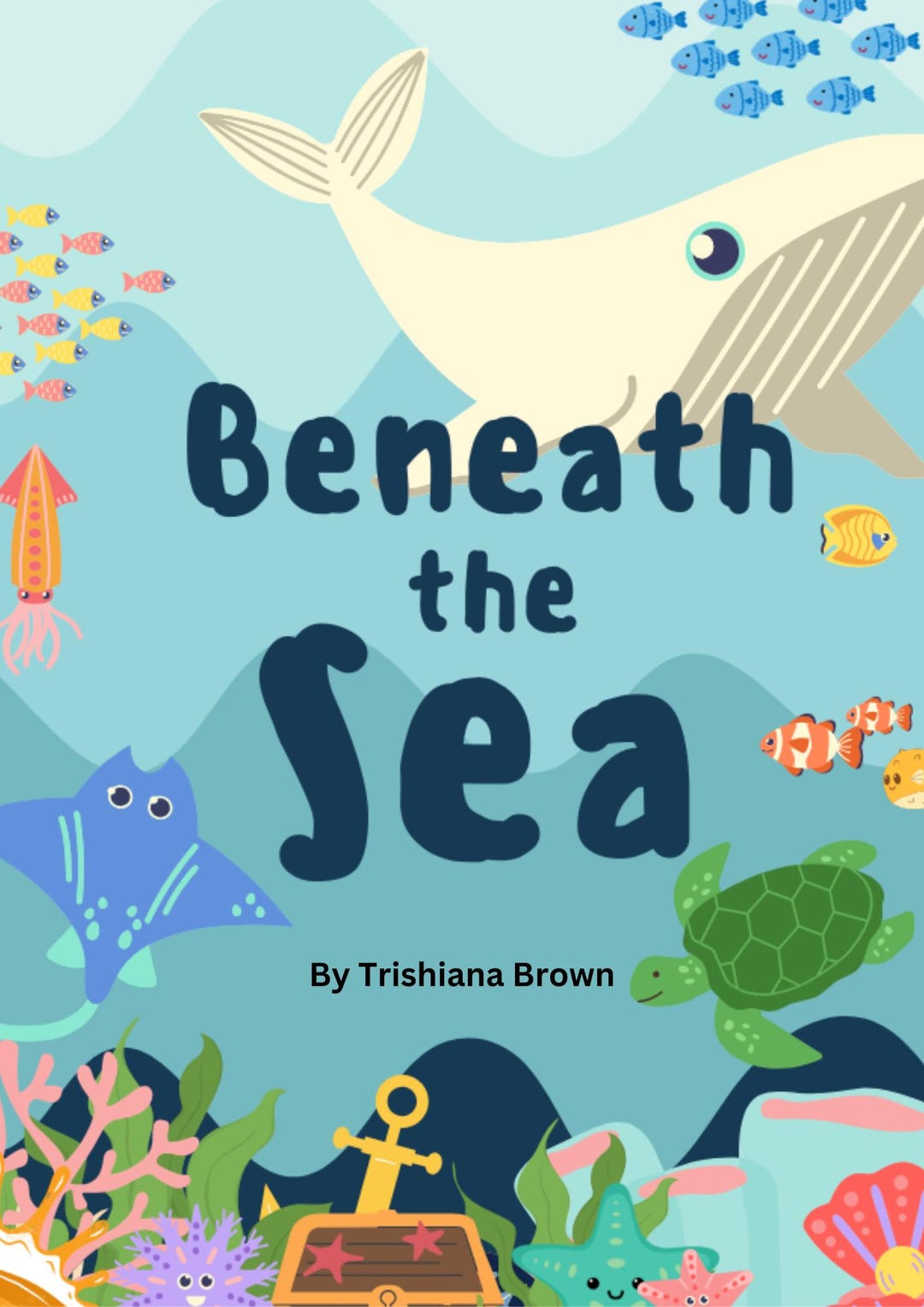 Beneath the Sea, Easy-to-read Sea Animal Book for Kids, Bedtime Story ...