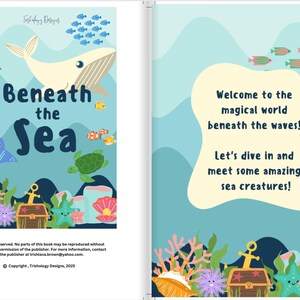 Beneath the Sea, Easy-to-read Sea Animal Book for Kids, Bedtime Story ...