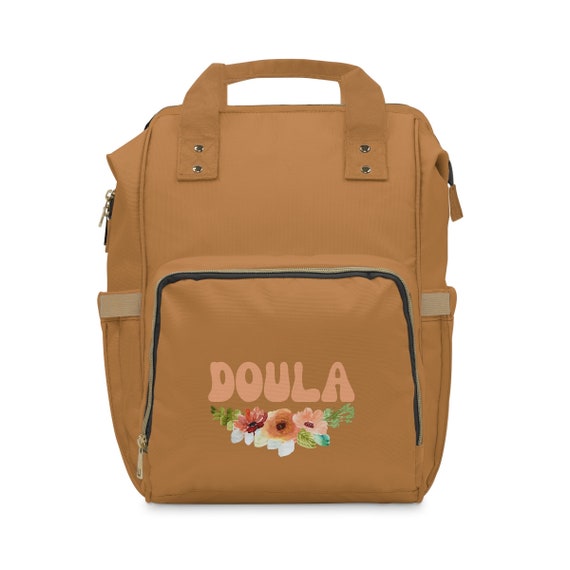 Large Doula Bag With Compartments Birth Bag With Floral - Etsy