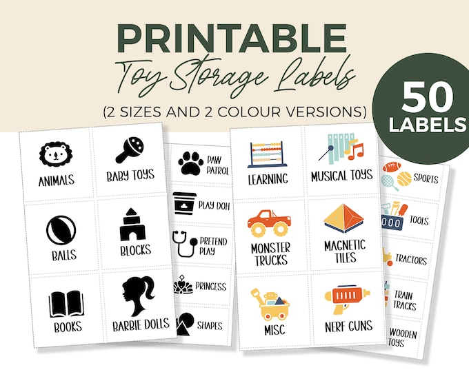 TROFAST Toy Labels, Storage Labels, Organisation Labels Ikea Trofast ...