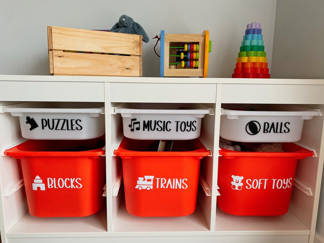 Personalised Toy Storage Labels | Playroom Organisation | Trofast IKEA ...
