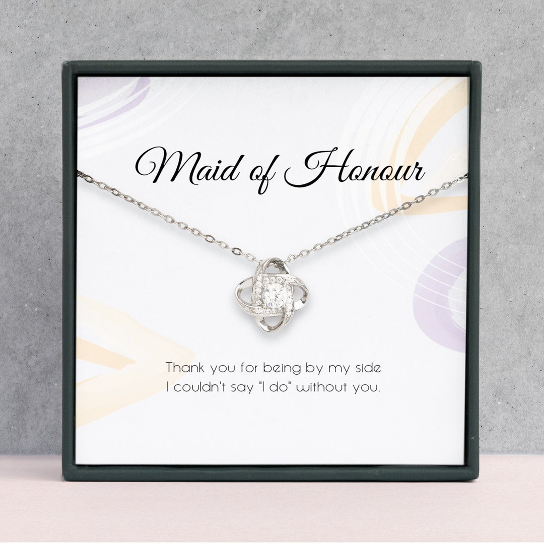 Maid of Honor Wedding Day Gift Maid of Honor Necklace Gift - Etsy