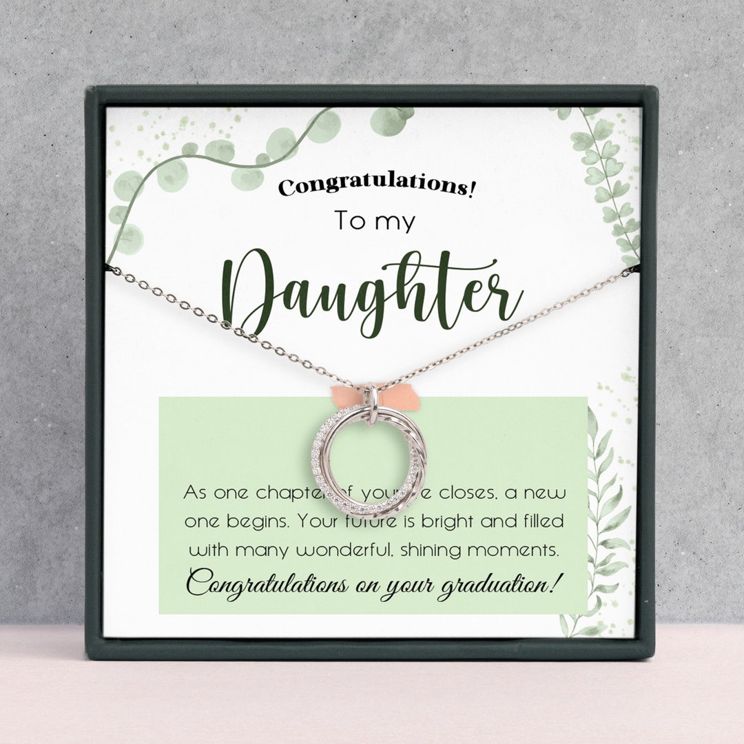 Graduation Gift for Daughter, Custom Graduation Gift Necklace, College ...