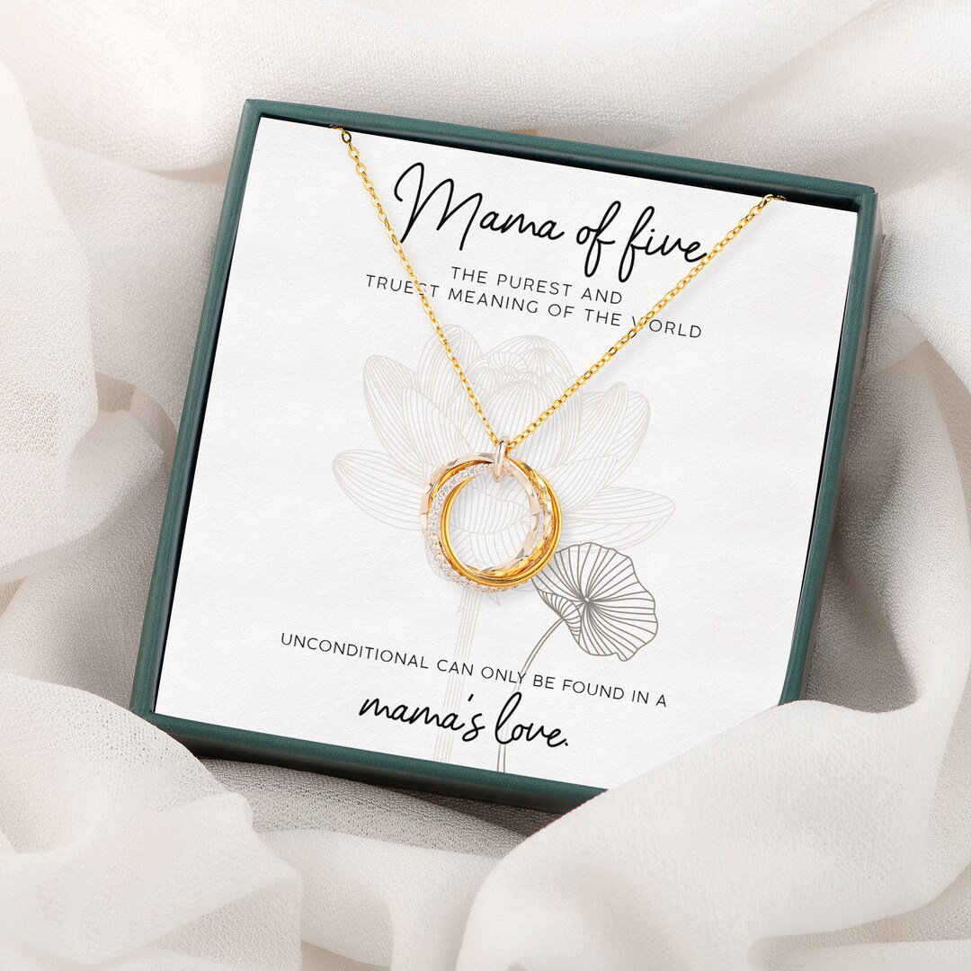 Necklace for mom of 5 store