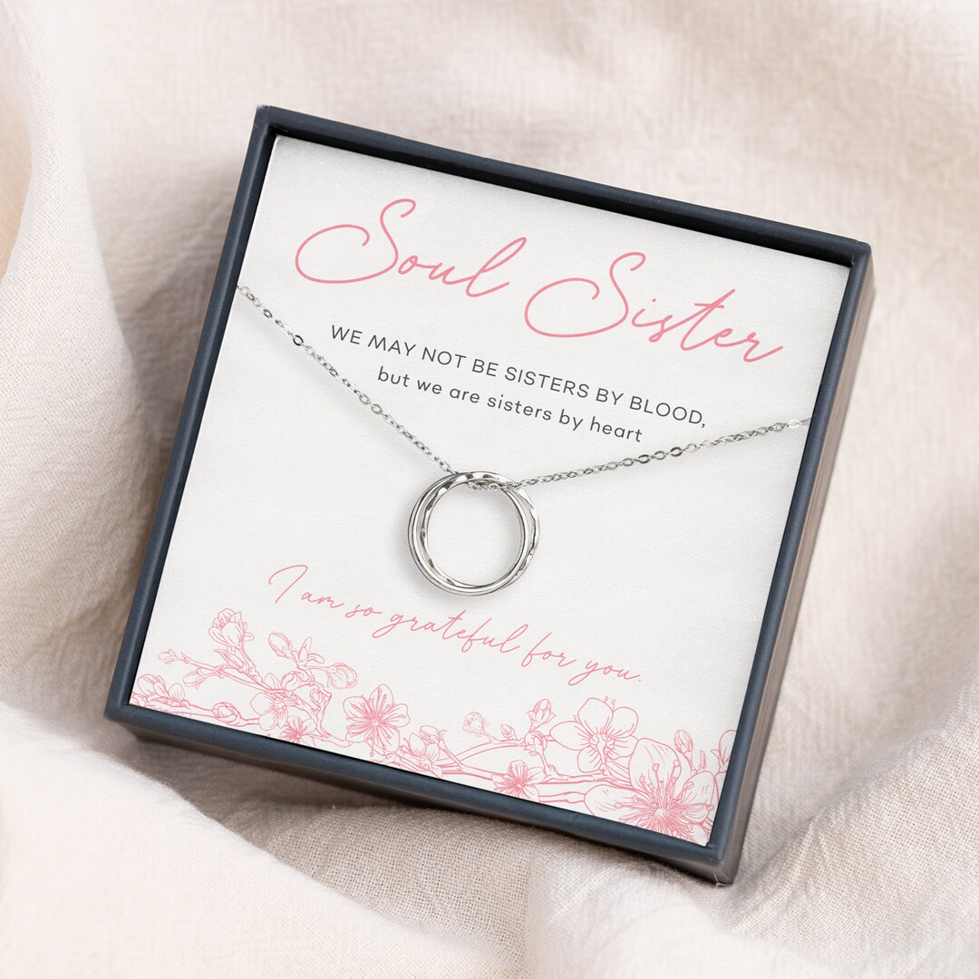 Sister Necklace Soul Sister in Law Spring Jewelry for Girls Birthday ...