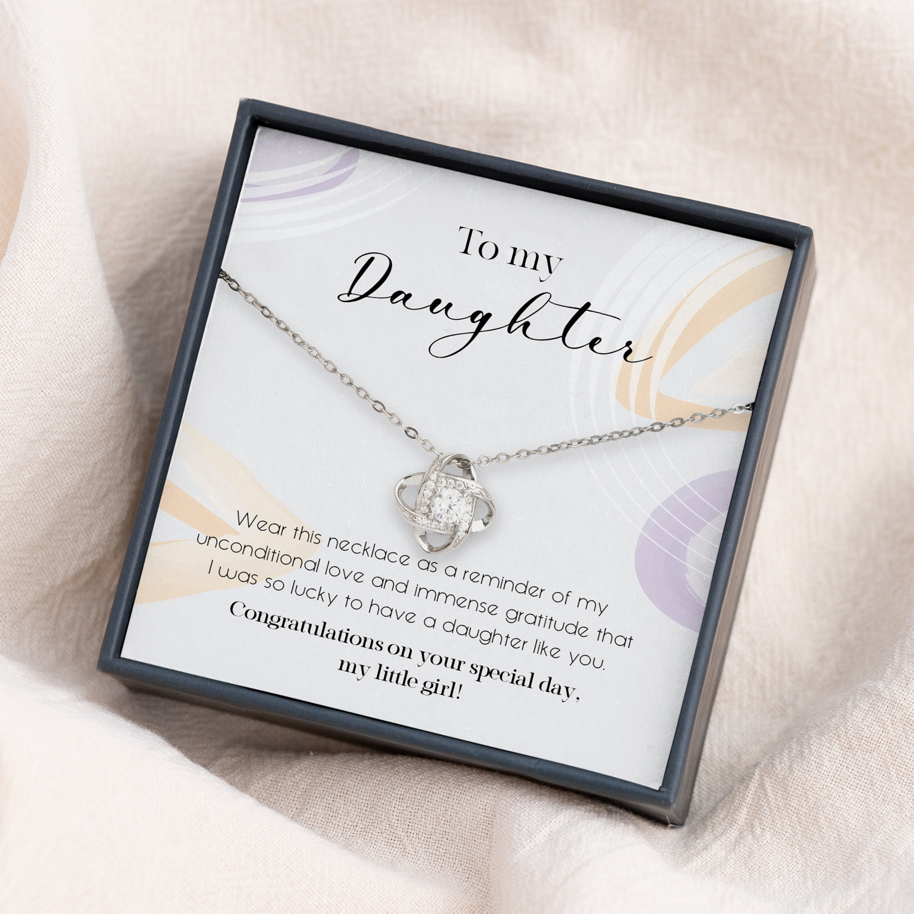 To My Daughter on Her Wedding Day Gift From Mom Wedding Day Bride's ...