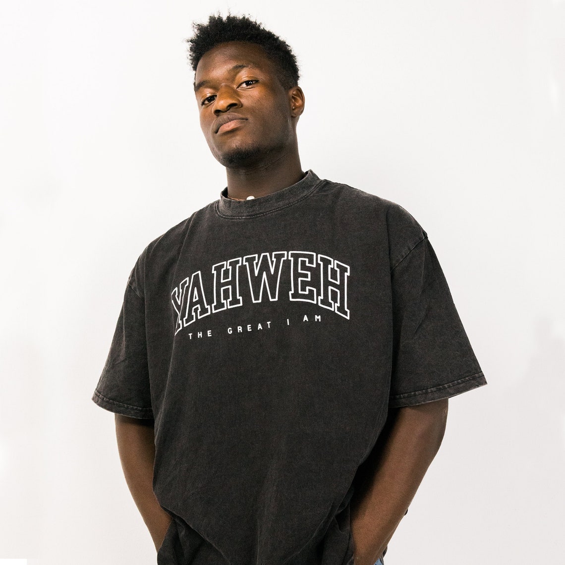 Yahweh Vintage Oversized Tee Christian Streetwear Jesus - Etsy