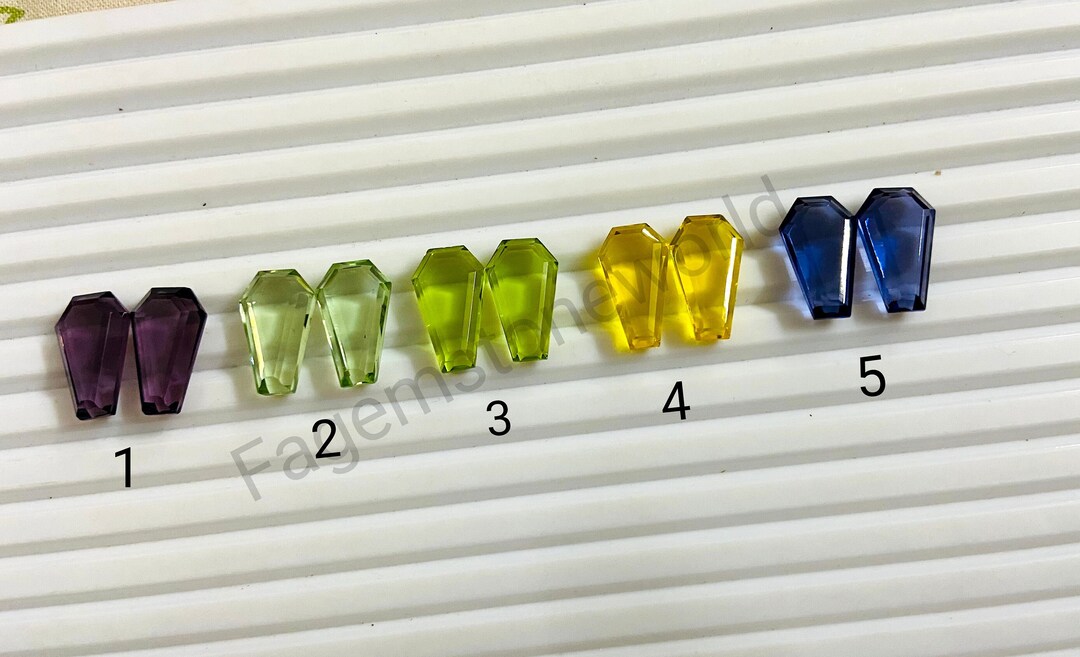 Coffin Gemstone, Tablet Cut AAA+ Quality Handmade Natural Mix Coffin ...