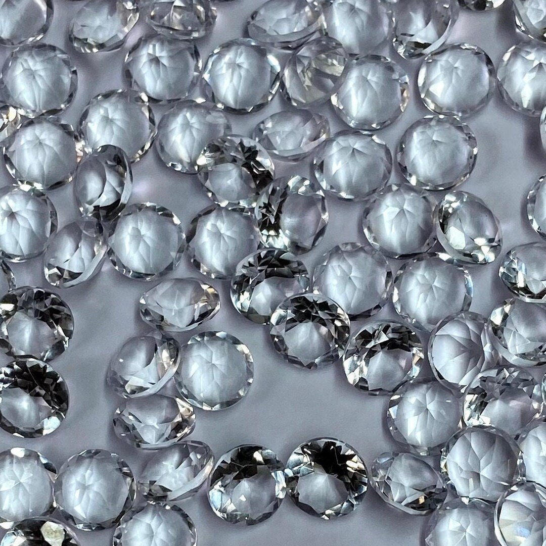 5mm to 20mm Genuine Crystal Gemstone, Crystal Faceted Gemstone Round ...