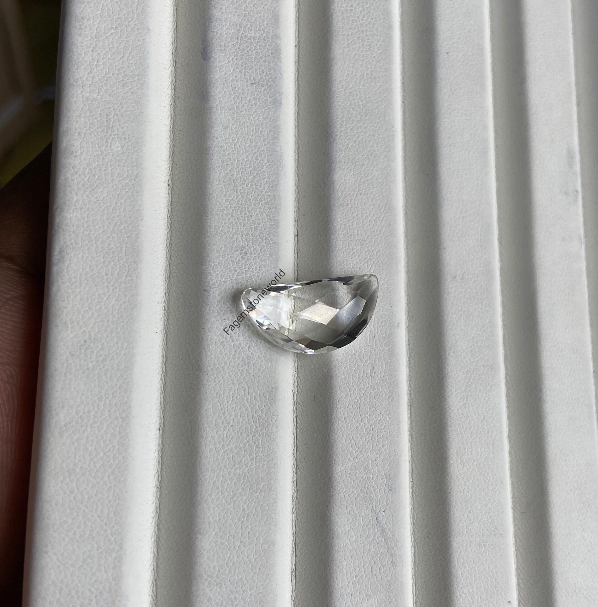 10x16mm to 10x20mm Natural Crystal Quartz Gemstone, Handmade Unique ...