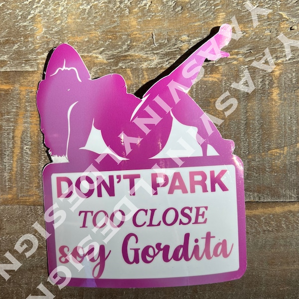 Don't Park Too Close Car Decal - Etsy