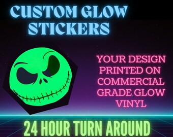 Custom Glow in Dark Decals - Etsy