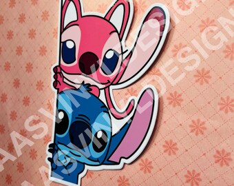 Stitch Vinyl Car Decal - Etsy